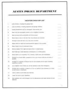 APD Checklists | SRCC Neighborhood Association